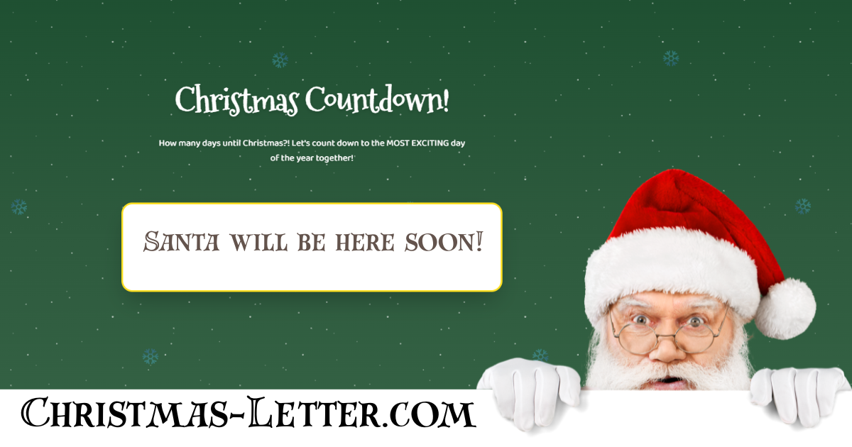 Christmas Countdown - Days Until Christmas | Christmas-Letter.com